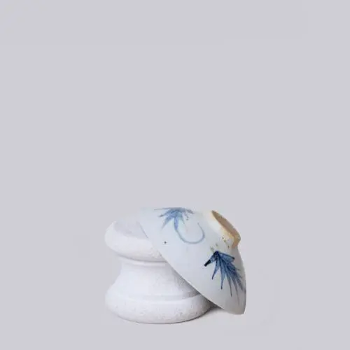 COBALT GUILD Small Porcelain Character Conical Bowl
