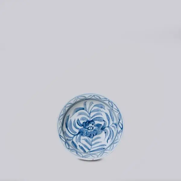 COBALT GUILD Small Porcelain Floral Dish