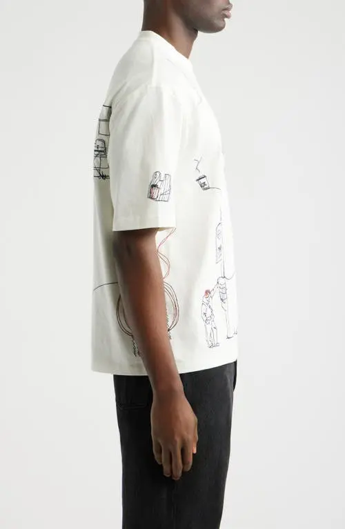 WAX LONDON Milton London Life Scribble Graphic T-shirt