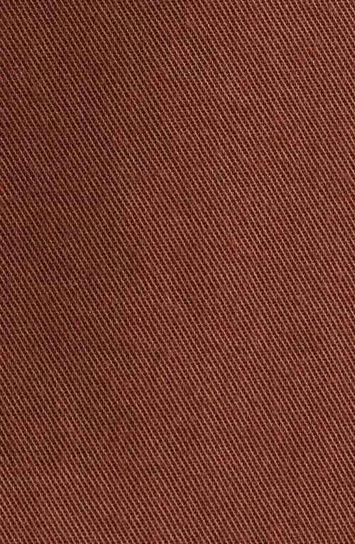 WAX LONDON Curzon Solid Twill Camp Shirt - Brown