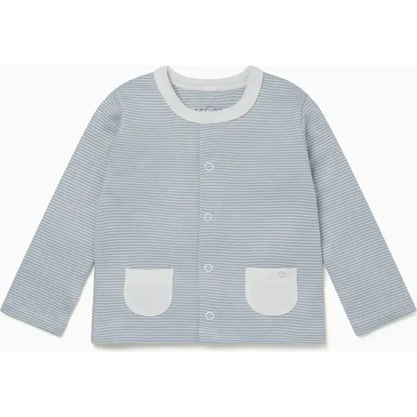 MORI Cardigan - Blue Stripe