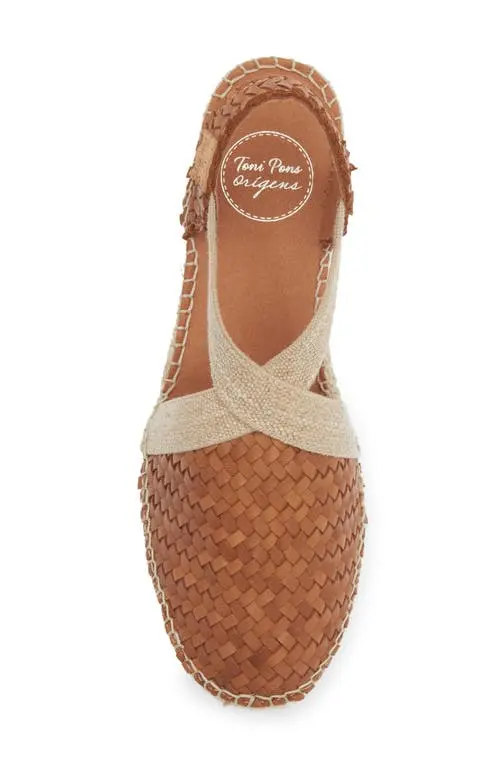 TONI PONS Siracusa Slingback Espadrille Wedge - Cuiro