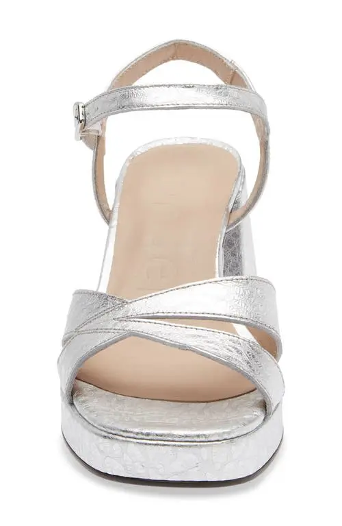 WONDERS Ankle Strap Platform Sandal - Perl Plata