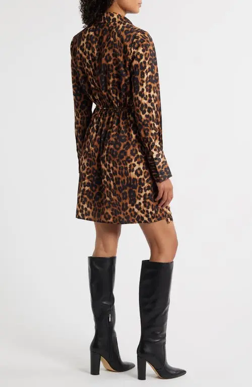 Sam Edelman Leopard Print Shirt Dress