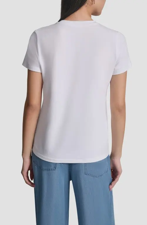 Dkny Crystal Embellished Graphic T-shirt