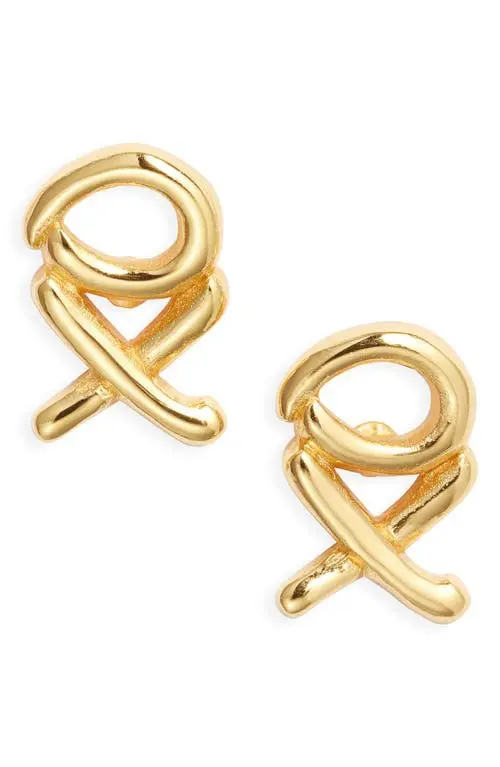 KIARA BY KI-ELE Xo Stud Earrings - Gold