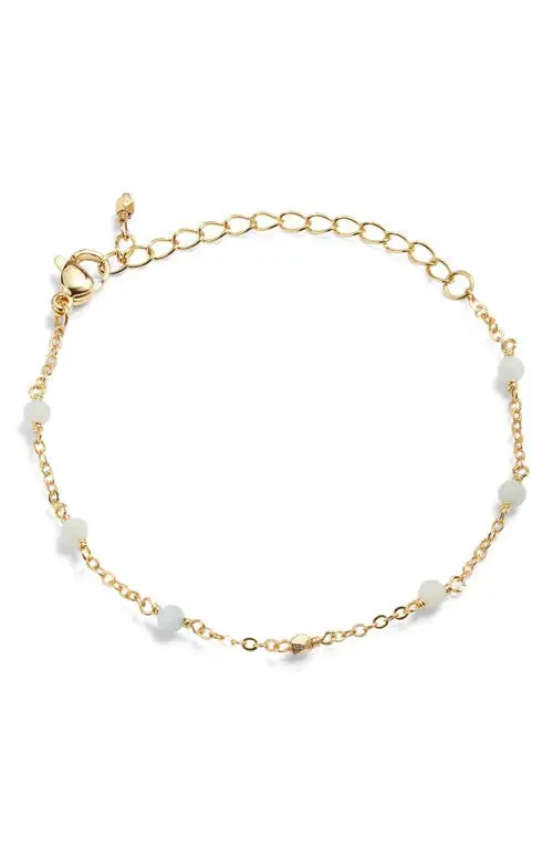 KIARA BY KI-ELE Emi Aquamarine Station Bracelet - Gold