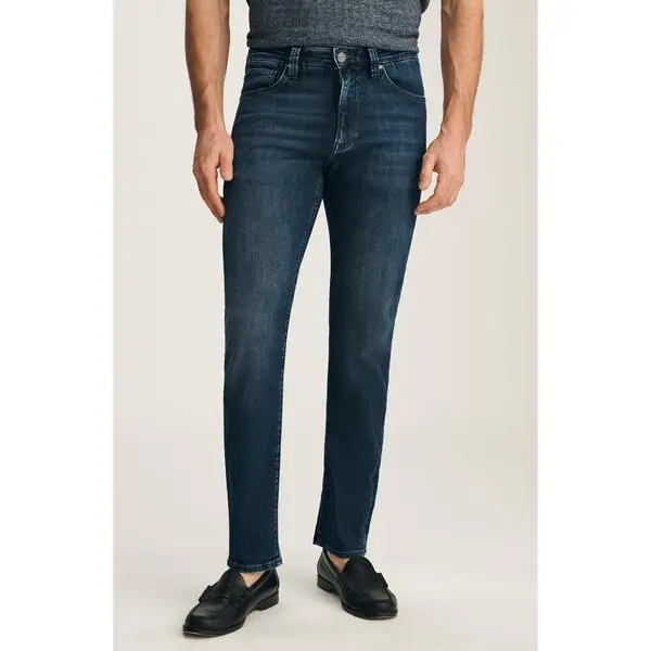 34 Heritage Courage Straight Leg Jeans - Deep Brushed Aerodenim