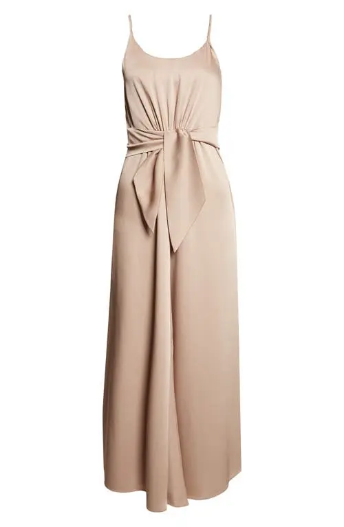 Giorgio Armani Dune Crepe Midi Dress - Tan