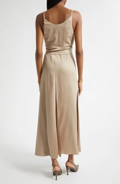 Emporio Armani Dune Crepe Midi Dress