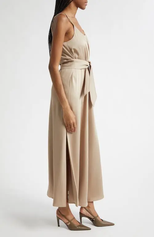 Emporio Armani Dune Crepe Midi Dress