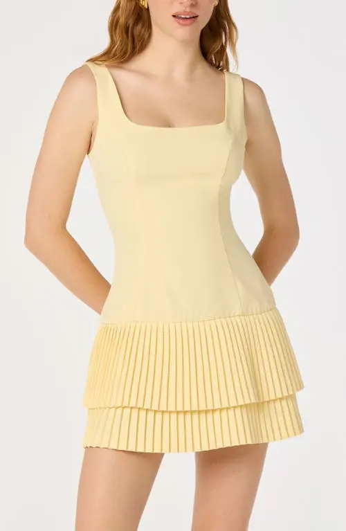 Astr The Label Jadah Tiered Pleated Mini Dress