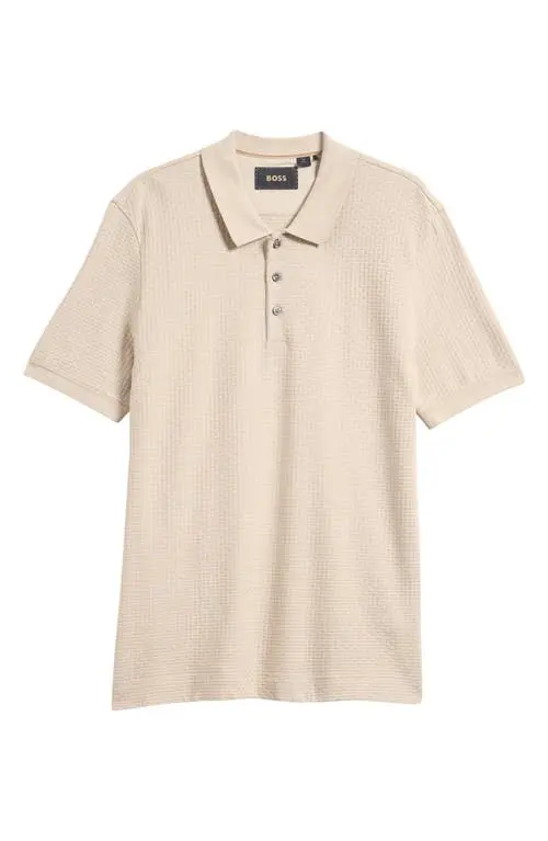BOSS Perry Geo Textured Cotton Polo