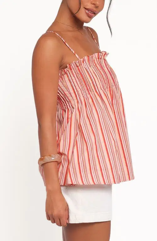 PETAL & PUP Carson Stripe Pintuck Pleat Camisole
