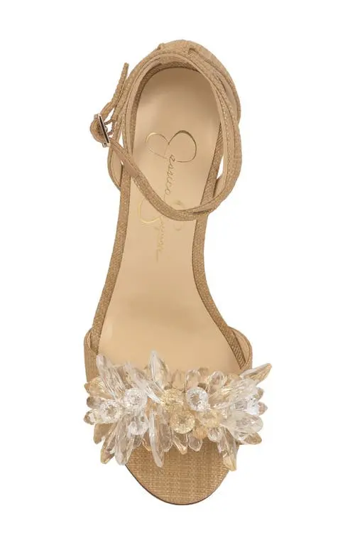 Jessica Simpson Janivah Ankle Strap Sandal - Natural