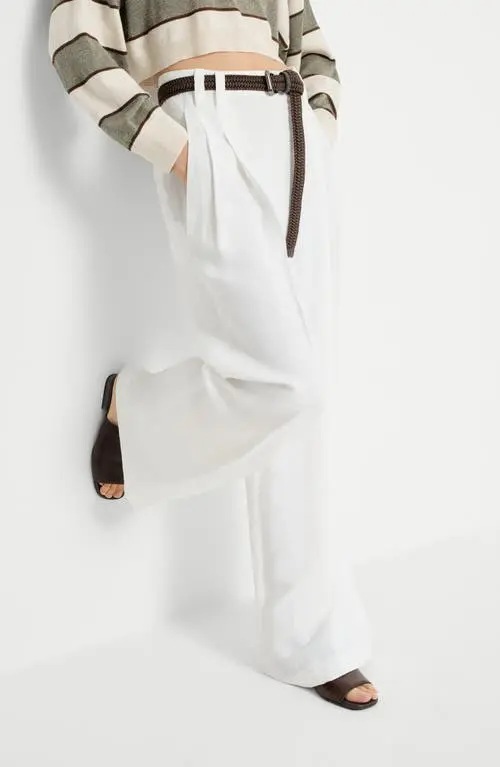 Brunello Cucinelli Wide Leg Pants