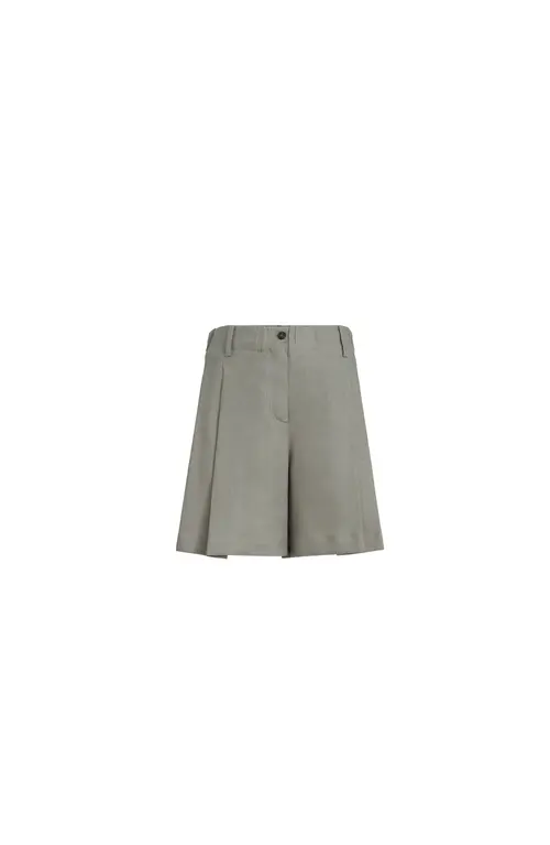 Brunello Cucinelli Linen Shorts - Khaki