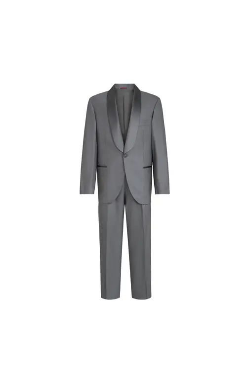 Brunello Cucinelli Tuxedo With Shawl Lapel - Grey