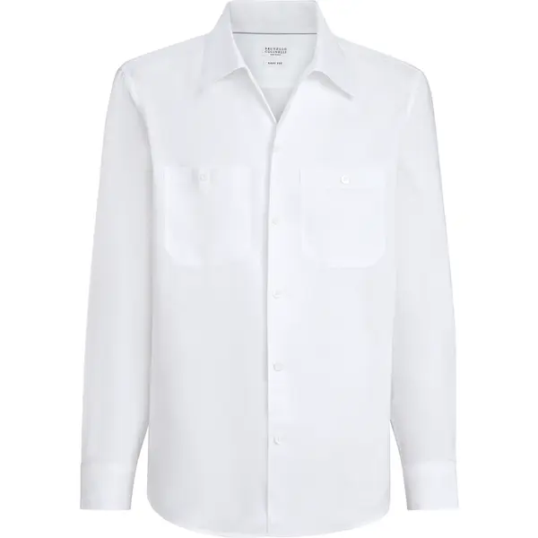 Brunello Cucinelli Shirt With Chest Pockets - White