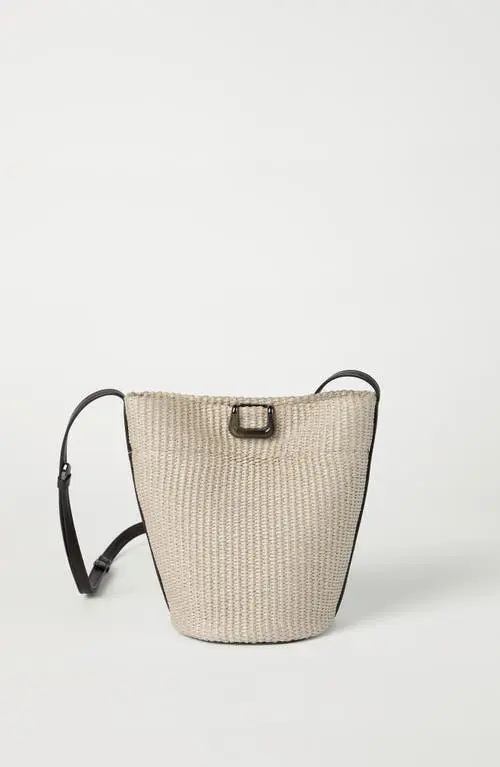 Brunello Cucinelli Sartorial Small Bucket Bag - Beige