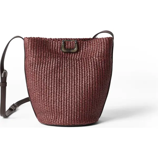 Brunello Cucinelli Sartorial Small Bucket Bag - Bordeaux