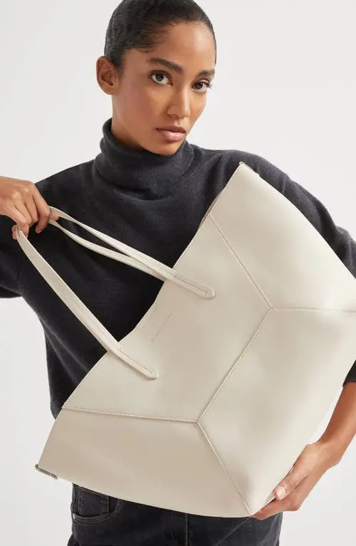 Brunello Cucinelli Calfskin Duo Bag - Ivory