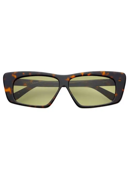 FREYRS EYEWEAR Lexi Cat Eye Sunglasses - Tortoise/green