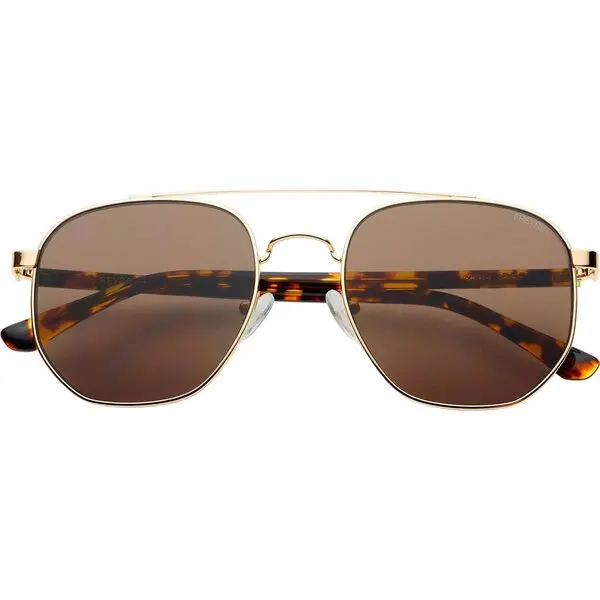 FREYRS EYEWEAR Austin Square Unixes Sunglasses - Gold/brown