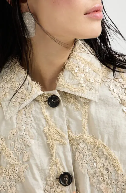 Brunello Cucinelli Embroidered Cotton Poplin Outerwear