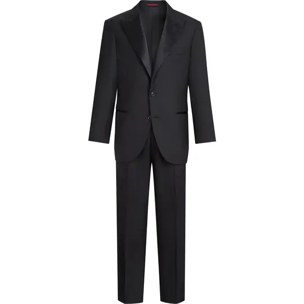 Brunello Cucinelli Tuxedo With Peak Lapel - Black