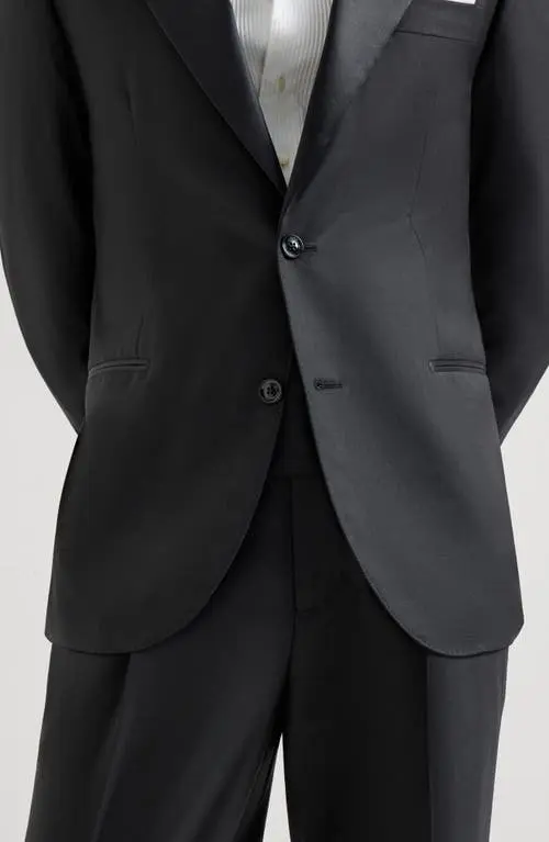 Brunello Cucinelli Tuxedo With Peak Lapel - Black