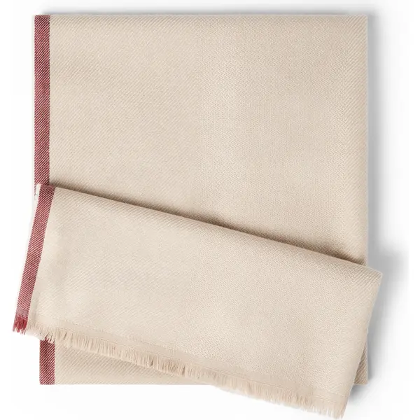 Brunello Cucinelli Wool And Cashmere Scarf - Sand