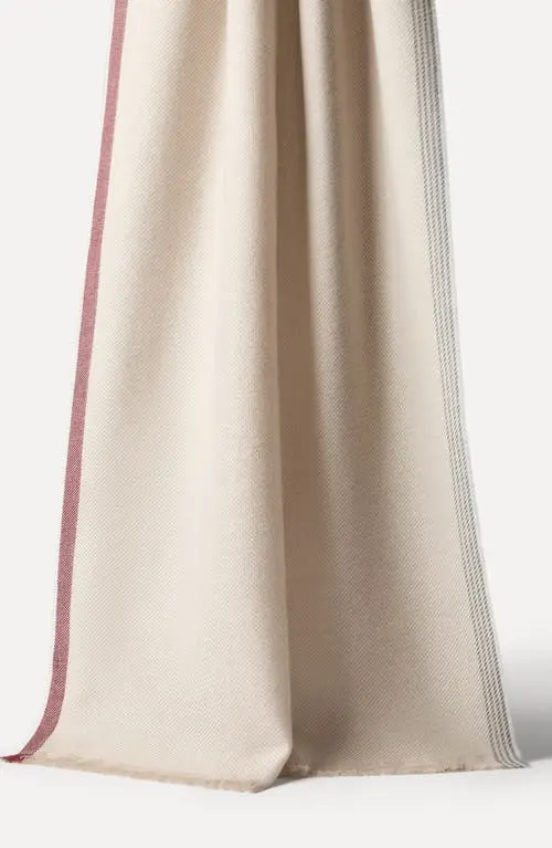 Brunello Cucinelli Wool And Cashmere Scarf - Sand
