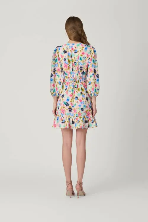 Shoshanna Floral Print Mini Dress