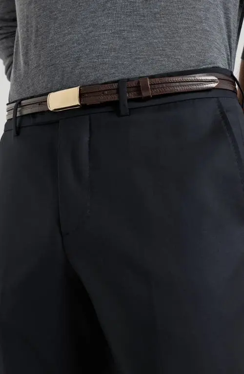 Brunello Cucinelli Virgin Wool Tailored Trousers - Black