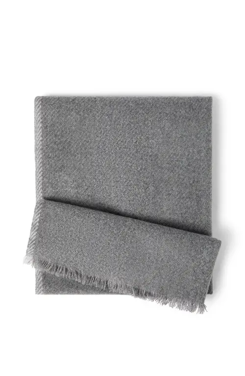 Brunello Cucinelli Cashmere Diagonal Scarf - Medium Grey