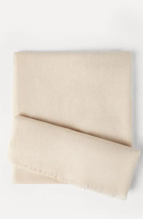 Brunello Cucinelli Cashmere Diagonal Scarf - Sand