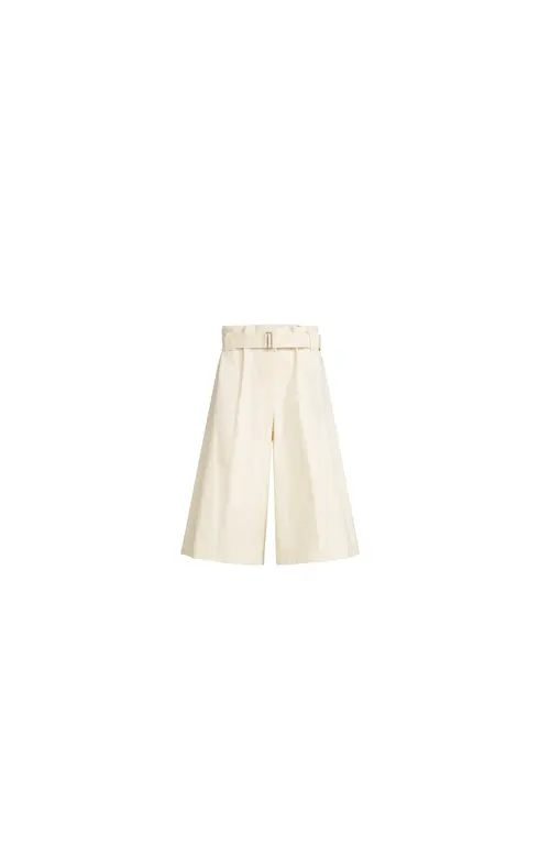 Brunello Cucinelli Paperbag Bermuda Shorts - White