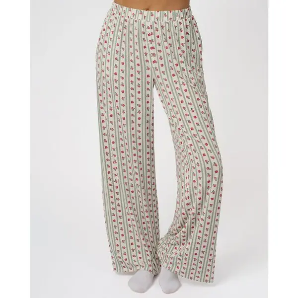 WeWoreWhat Sleep Boxer Pant - Ivory Multi