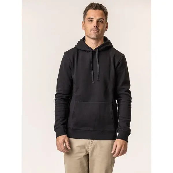 VOTTERA Organic Cotton Pullover Hoodies - Black