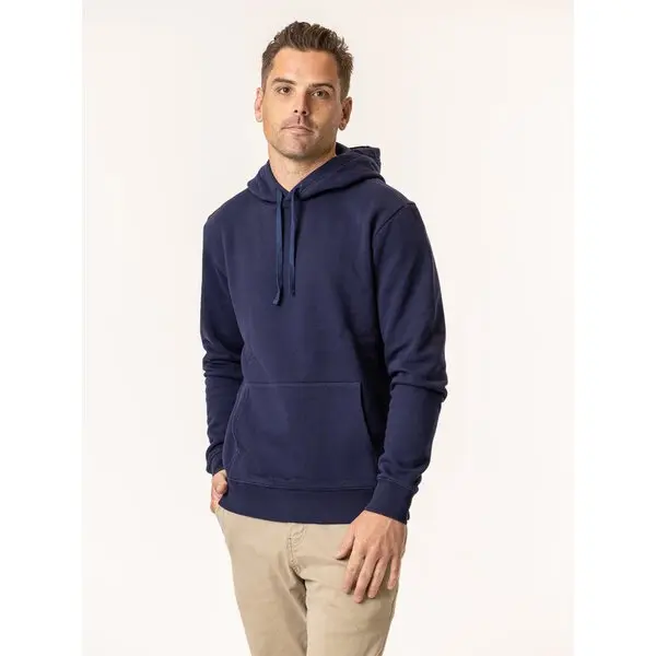 VOTTERA Organic Cotton Pullover Hoodies - Navy Blue