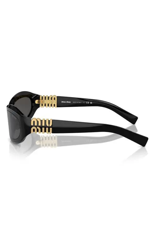Miu Miu 61mm Oval Sunglasses