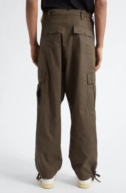Rhude Cotton And Linen Cargo Pants