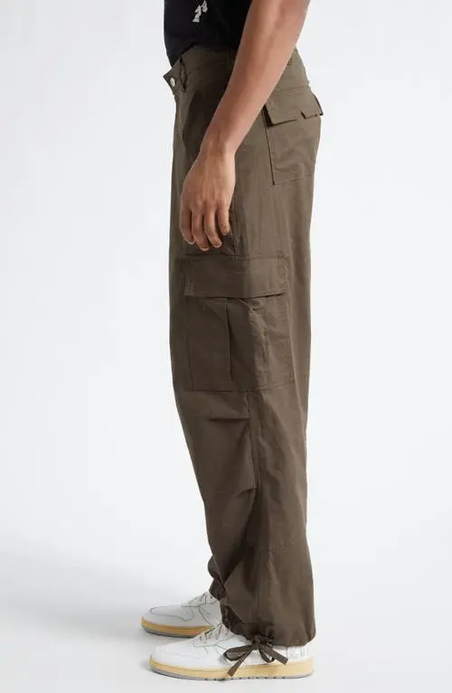 Rhude Cotton And Linen Cargo Pants