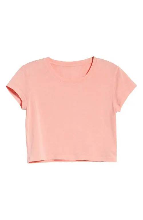 SUNDOWN BY SPLENDID Slub Jersey Crop T-shirt