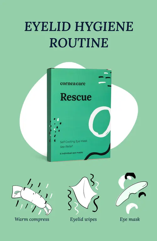 CORNEA CARE Rescue Self Cooling Hydrogel Compresses