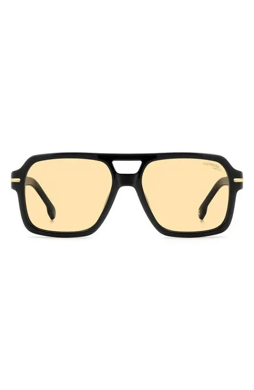 Carrera Eyewear 56mm Square Sunglasses - Black/yellow