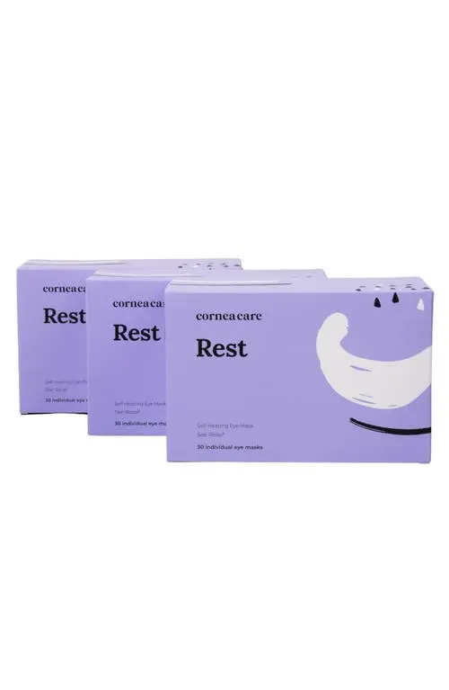 CORNEA CARE Rest Self Heating Warm Eye Compress3 Pack Bundle