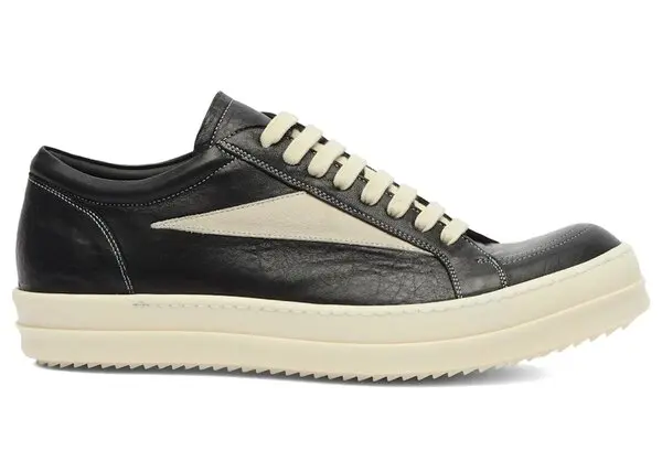 Rick Owens Vintage Low Sneaker - Black/milk