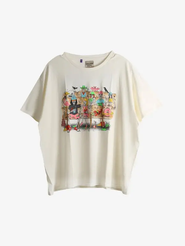 GALLERY DEPT. Skeleton Beach Theatre T-shirt - Archival White